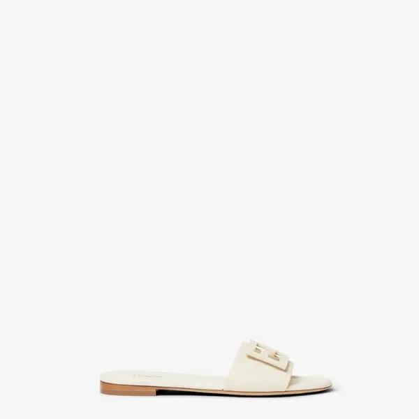 Fendi Baguette Slides - Beige