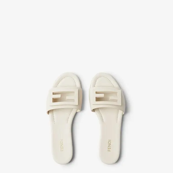Fendi Baguette Slides - Beige
