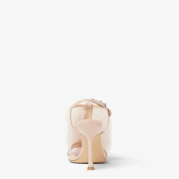 Fendi Noir Strappy Stiletto Sandals