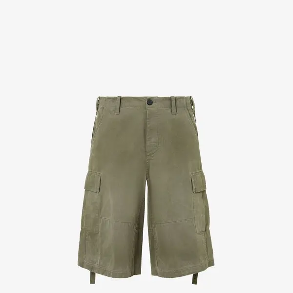 Fendi Bermuda Shorts With Doppio Punto Embroidery