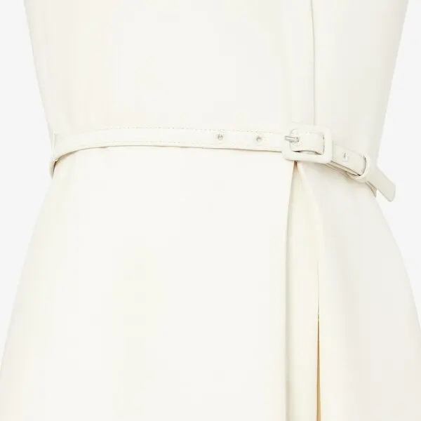 Fendi Ivory Wool And Silk A-line Dress