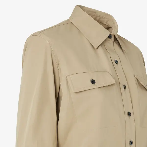 Fendi Cotton Shirt Dress With Belt