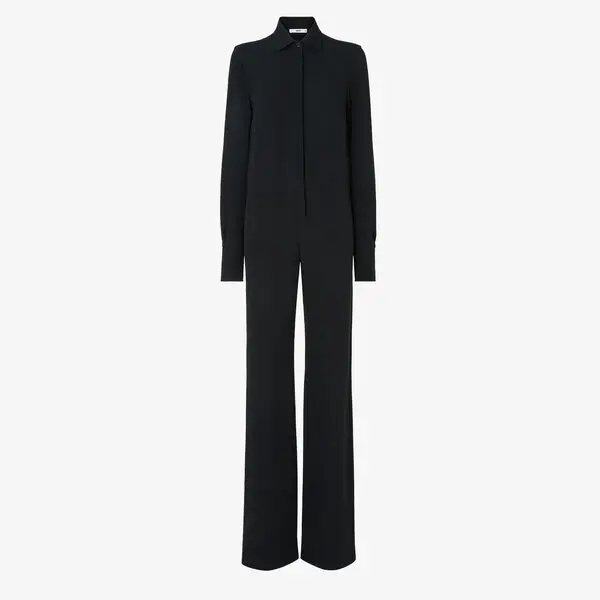 Fendi Silk Cady Jumpsuit - Black