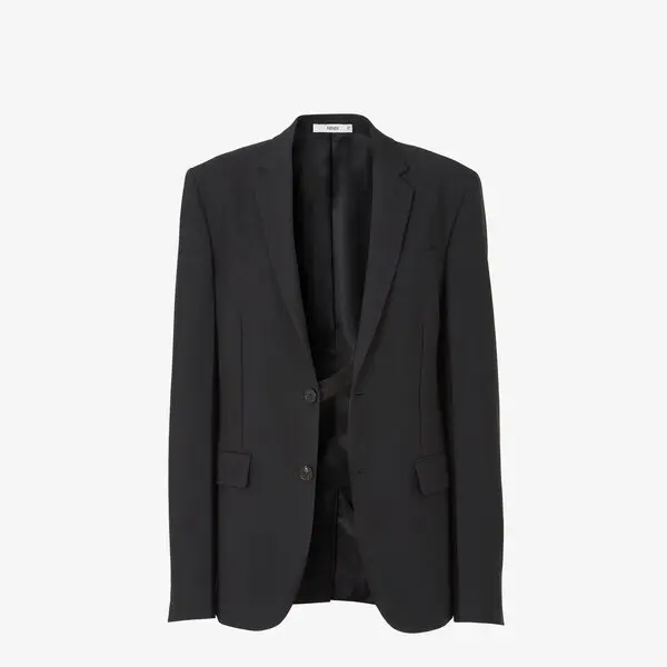 Fendi Single-breasted Kid Mohair Blazer