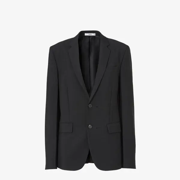 Fendi Single-breasted Kid Mohair Blazer