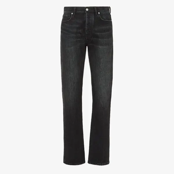 Fendi Long Slim-fit Denim Jeans - Black