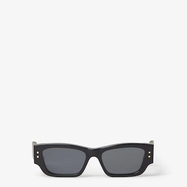 Fendi Ff Logo Fold Sunglasses - Black