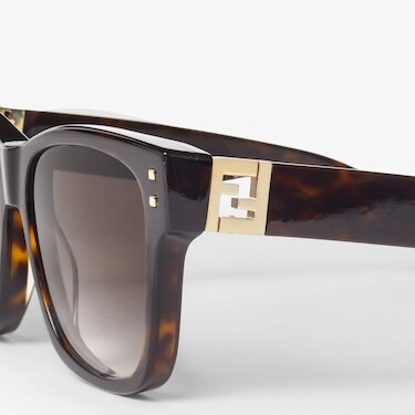 Fendi Ff Logo Square Sunglasses