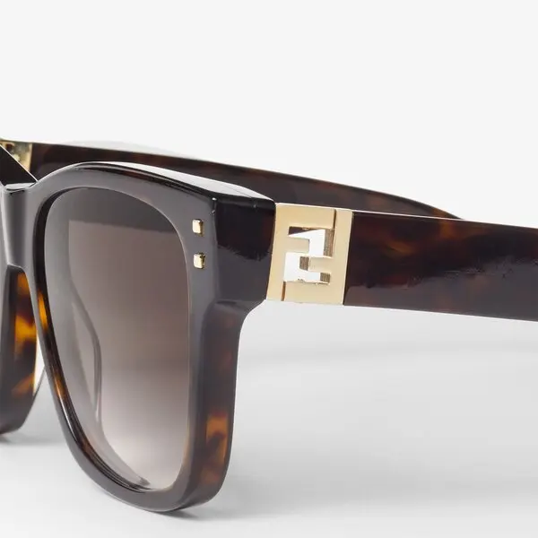 Fendi Ff Logo Square Sunglasses