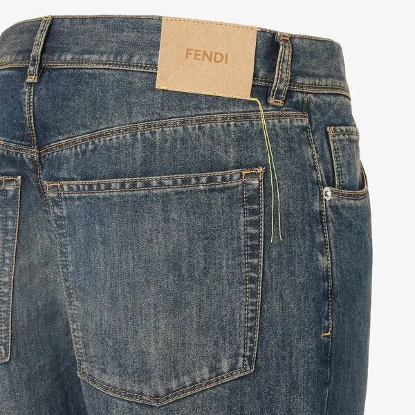 Fendi Long Jeans In Denim