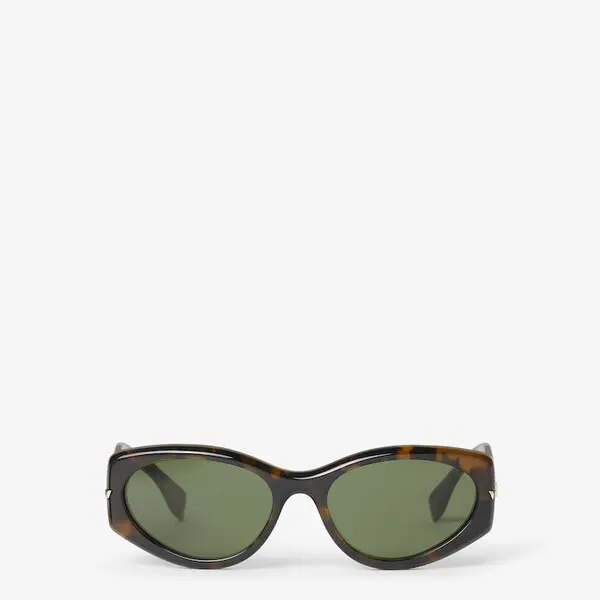 Fendi Screen Ochre Havana Acetate Sunglasses