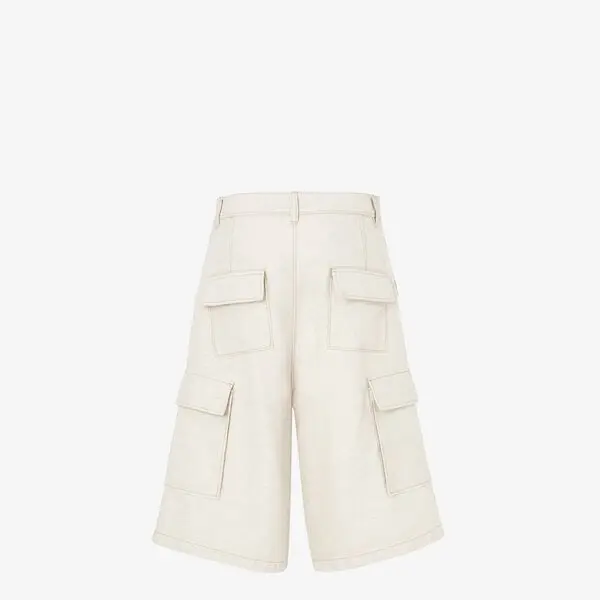 Fendi Selleria Wide-leg Cargo Bermuda Shorts
