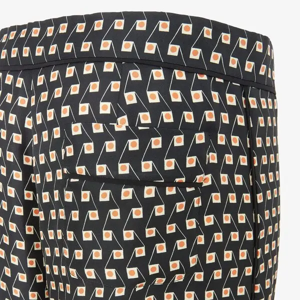 Fendi Silk Georgette Pyjama Trousers - Multicolour