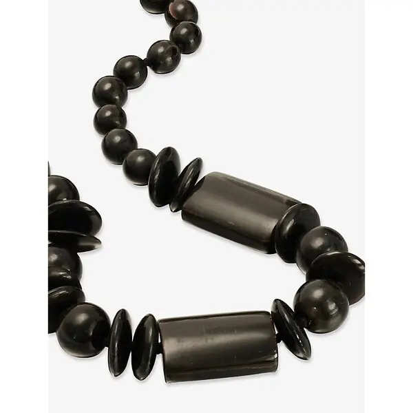 MOSQUITO Comporta Cow-horn Beaded Necklace