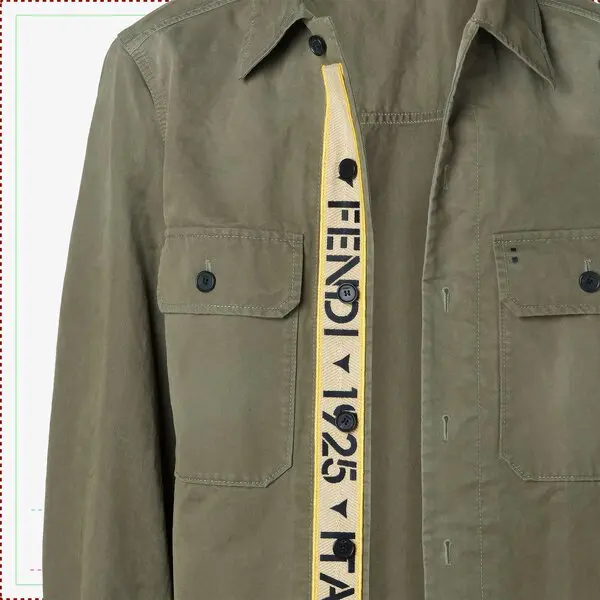 Fendi Cotton Drill Blouson Jacket