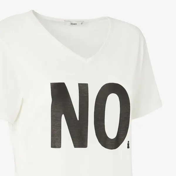 Fendi Organic Cotton T-shirt With Corrosive Print