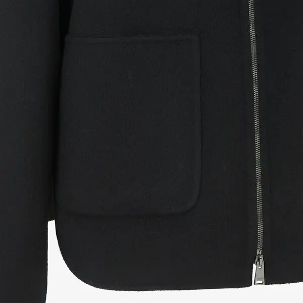Fendi Wool Deconstructed Blouson Jacket
