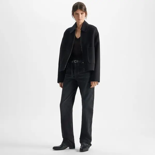 Fendi Wool Deconstructed Blouson Jacket