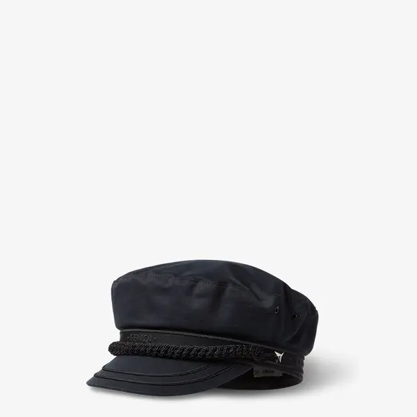 Fendi Cotton Sailor Hat - Black