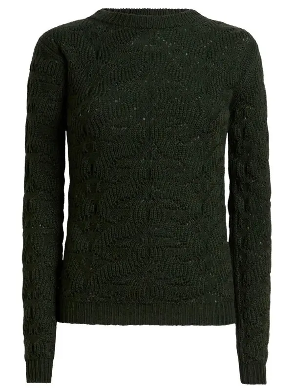 Etro Sweater In Wool Blend With Paisley Pattern