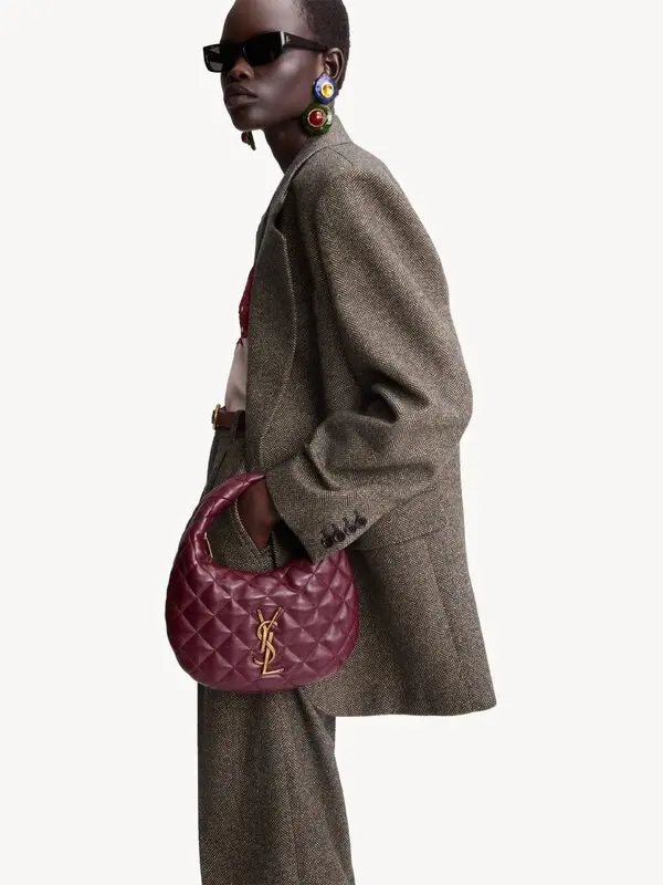 Saint Laurent Quilted Nappa Leather Bag - Red