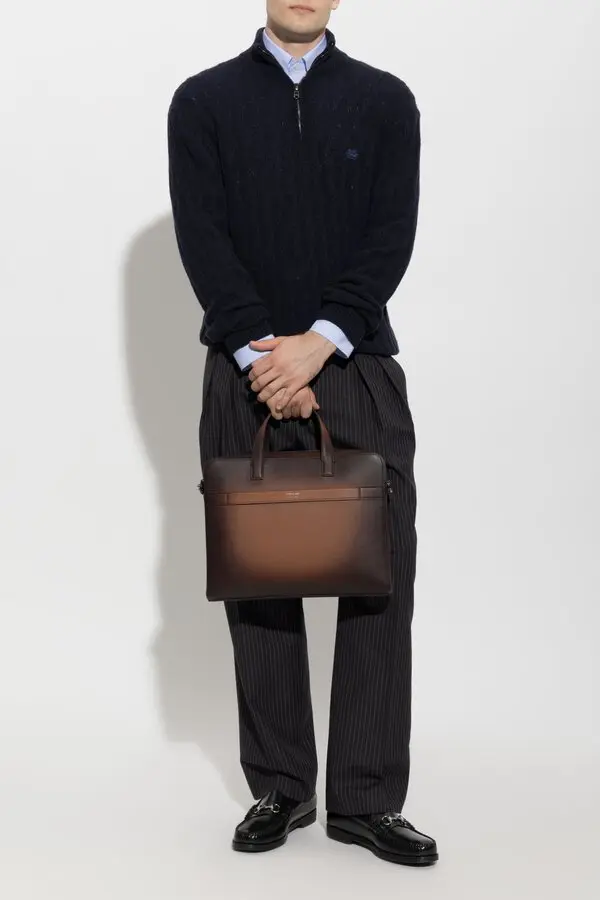 Etro Cashmere Sweater With Embroidered Logo