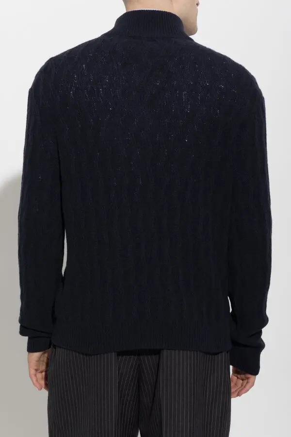 Etro Cashmere Sweater With Embroidered Logo