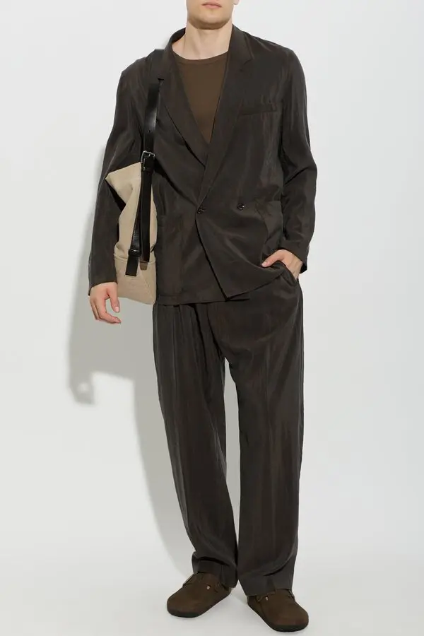 LEMAIRE Silk Pants With Belt