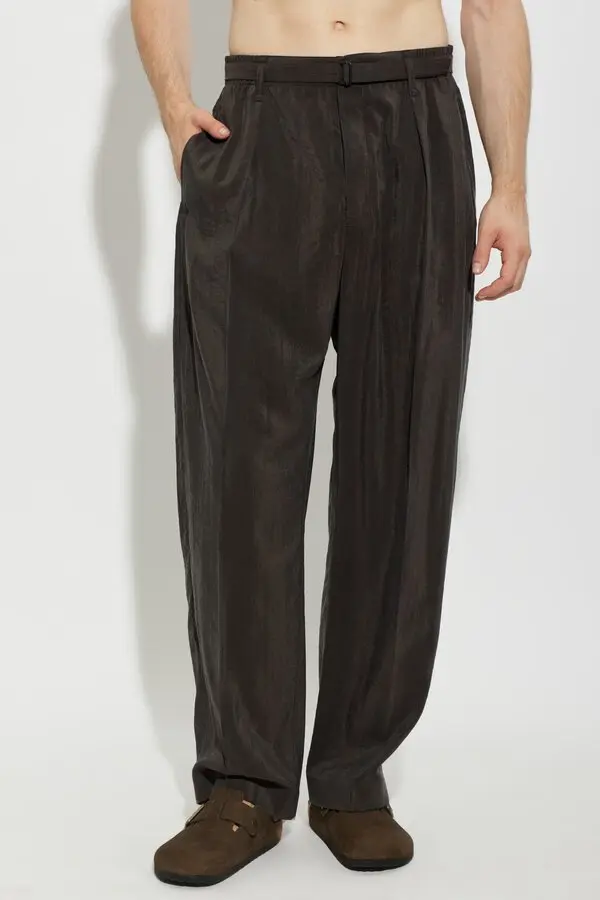 LEMAIRE Silk Pants With Belt
