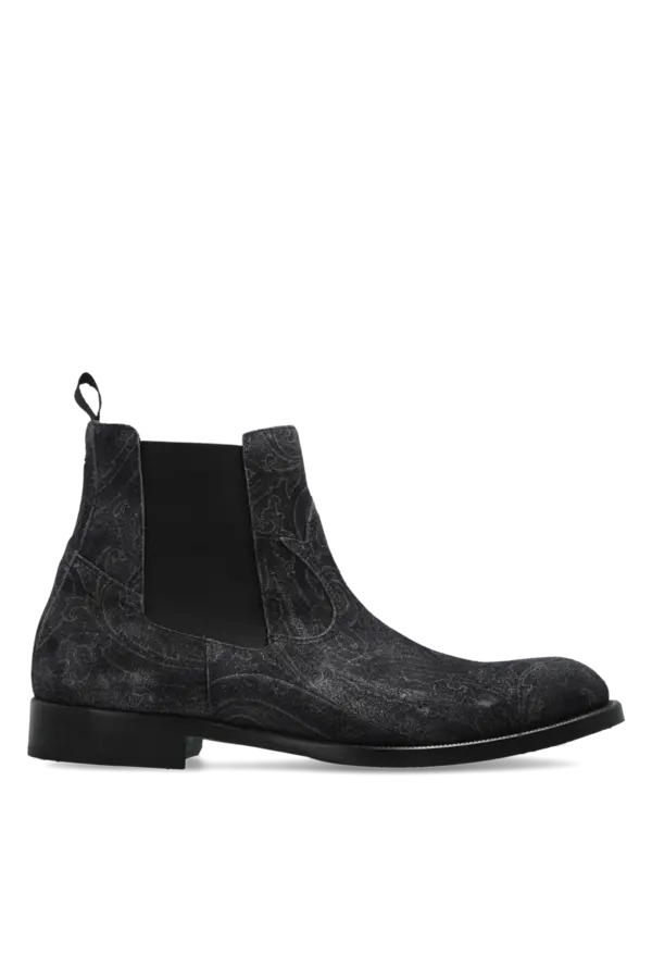 Etro Suede Chelsea Boots