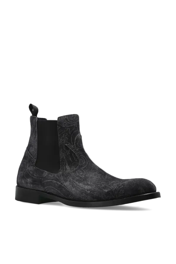 Etro Suede Chelsea Boots