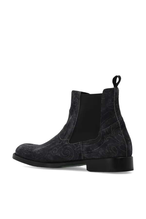 Etro Suede Chelsea Boots