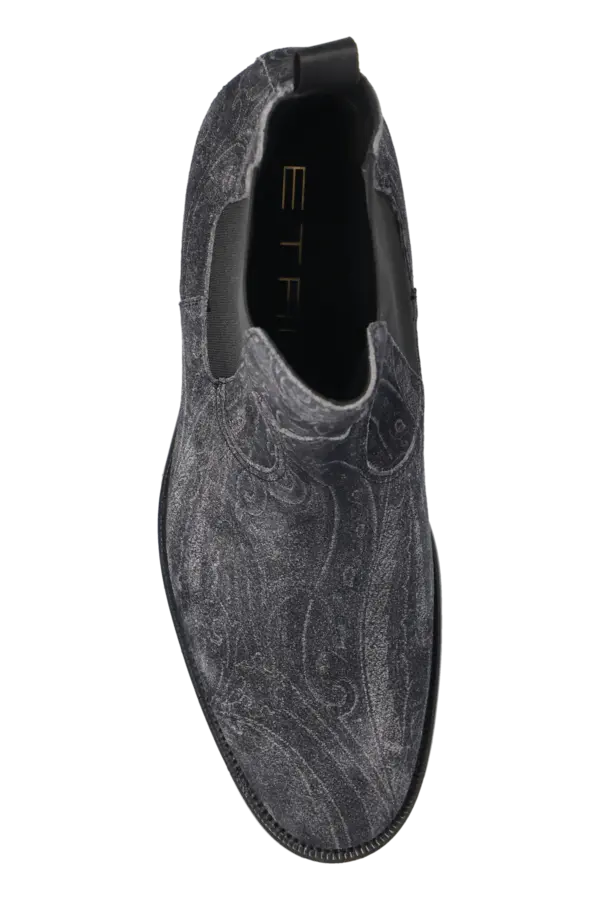 Etro Suede Chelsea Boots