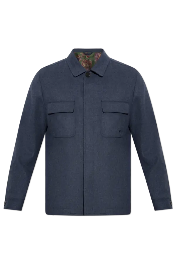 Etro Wool Jacket With Pockets