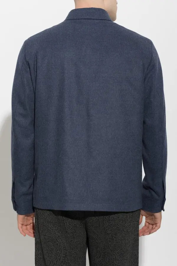Etro Wool Jacket With Pockets