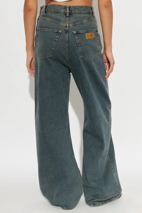 MAISON MARGIELA Asymmetrical Cut Jeans