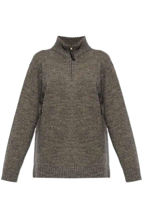 MAISON MARGIELA Sweater With A Stand-up Collar - Grey