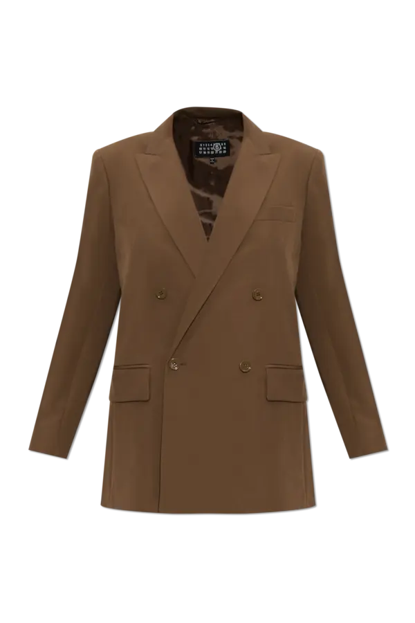 MAISON MARGIELA Single-vent Blazer - Brown