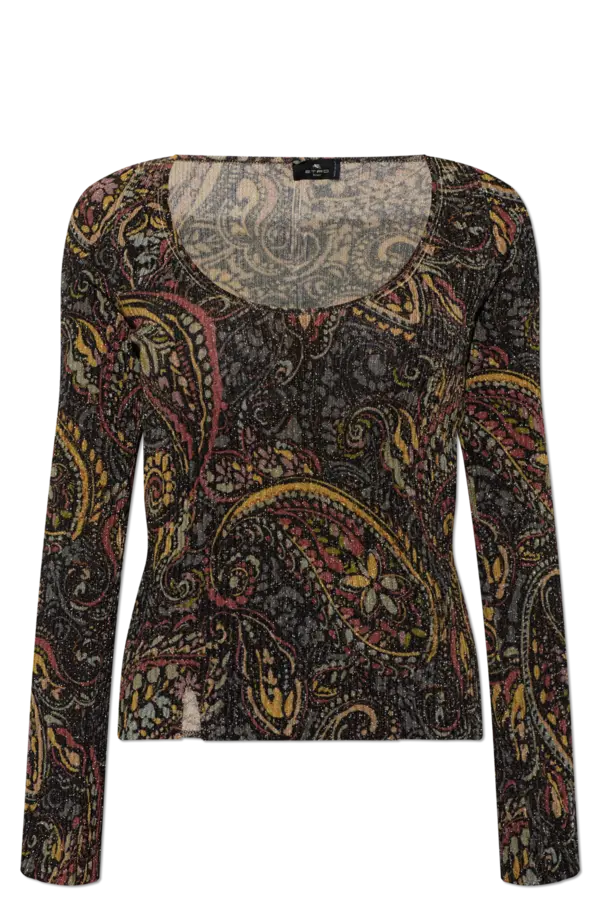 Etro Top With Metallic Thread