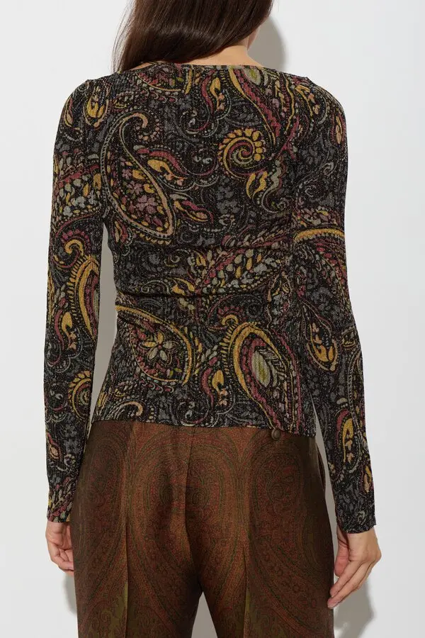 Etro Top With Metallic Thread