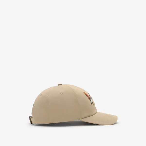 Burberry Feather Embroidered Cotton Baseball Cap
