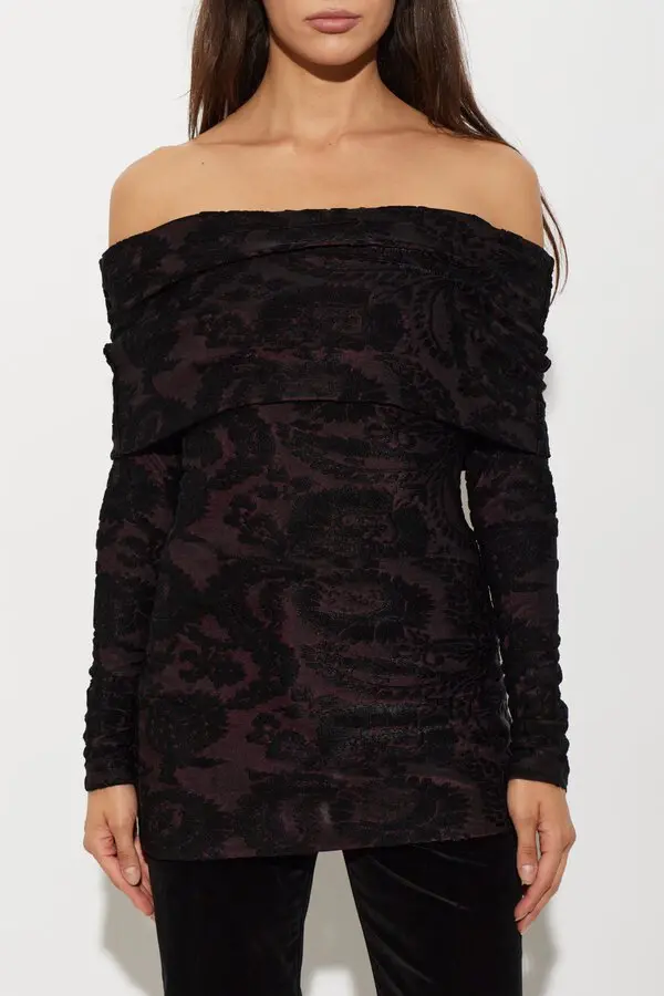 Etro Short Off-the-shoulder Dress