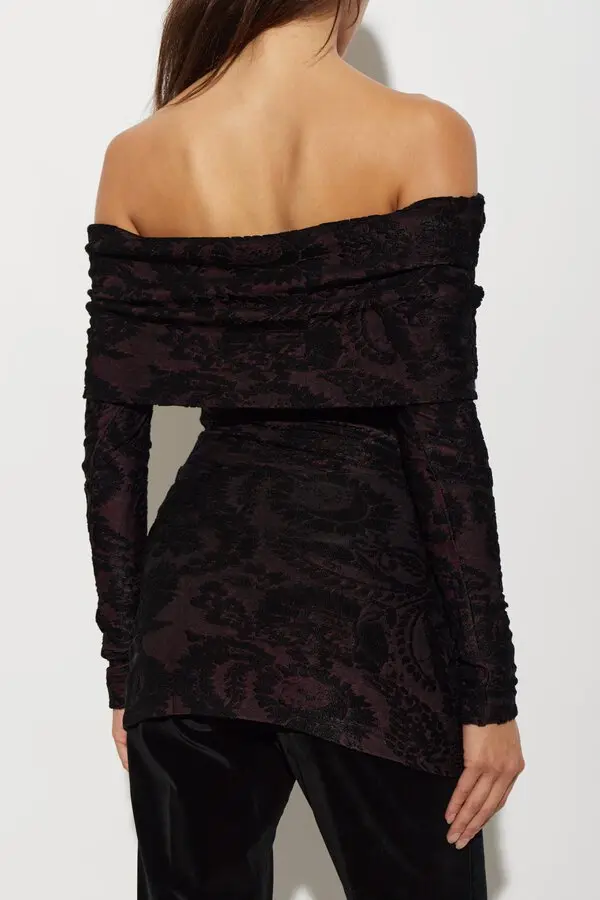 Etro Short Off-the-shoulder Dress
