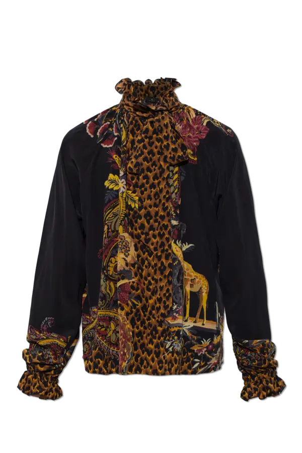 Etro Silk Top With Scarf
