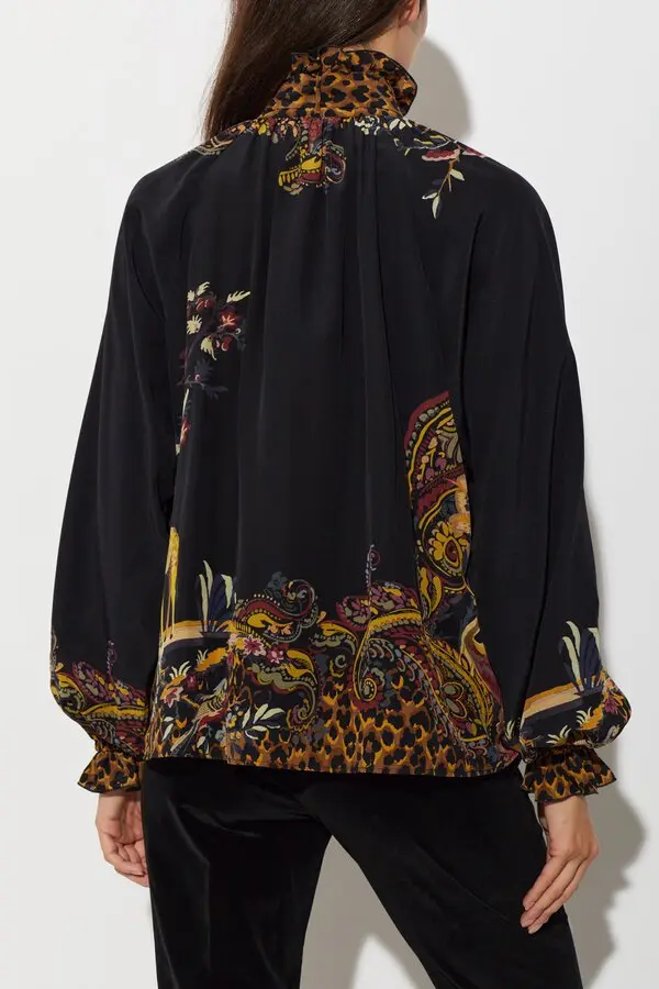 Etro Silk Top With Scarf