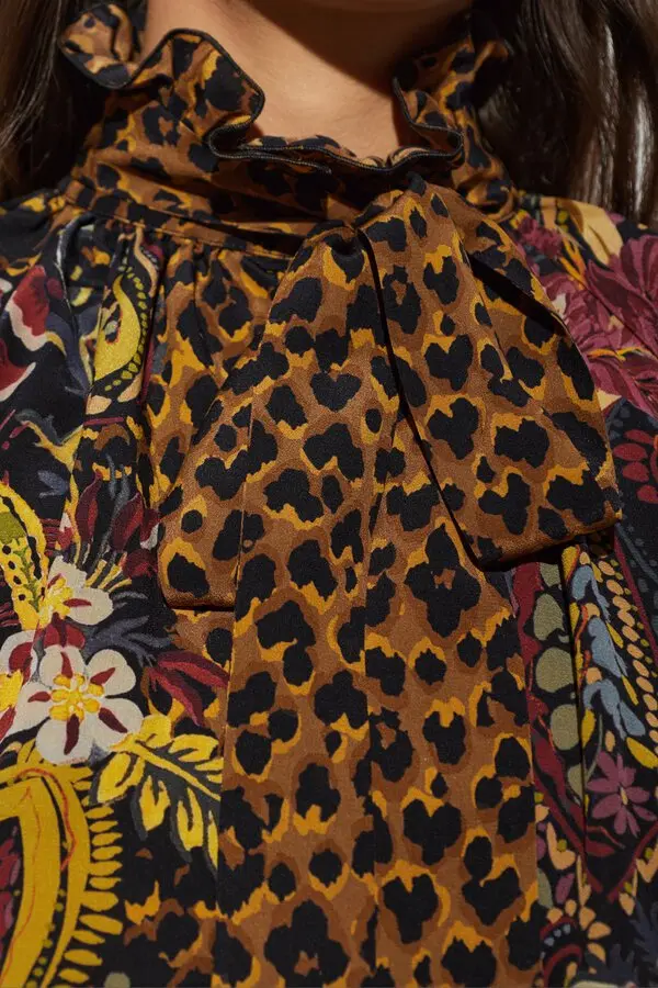 Etro Silk Top With Scarf
