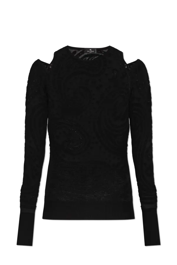 Etro Top With Shoulder Slit - Black