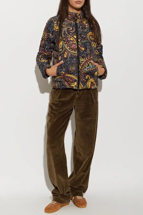 Etro Down Jacket With Stand-up Collar