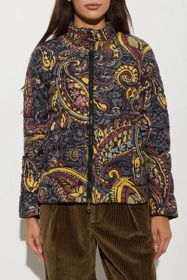 Etro Down Jacket With Stand-up Collar