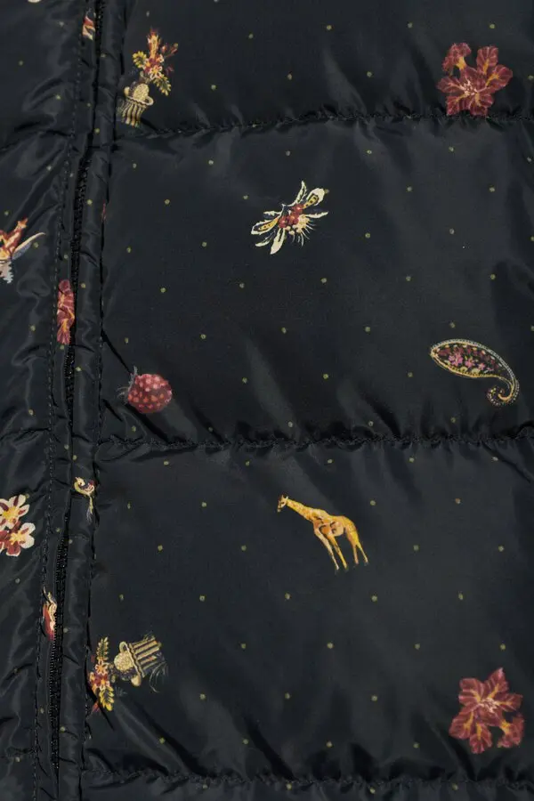 Etro Down Jacket With Colorful Print